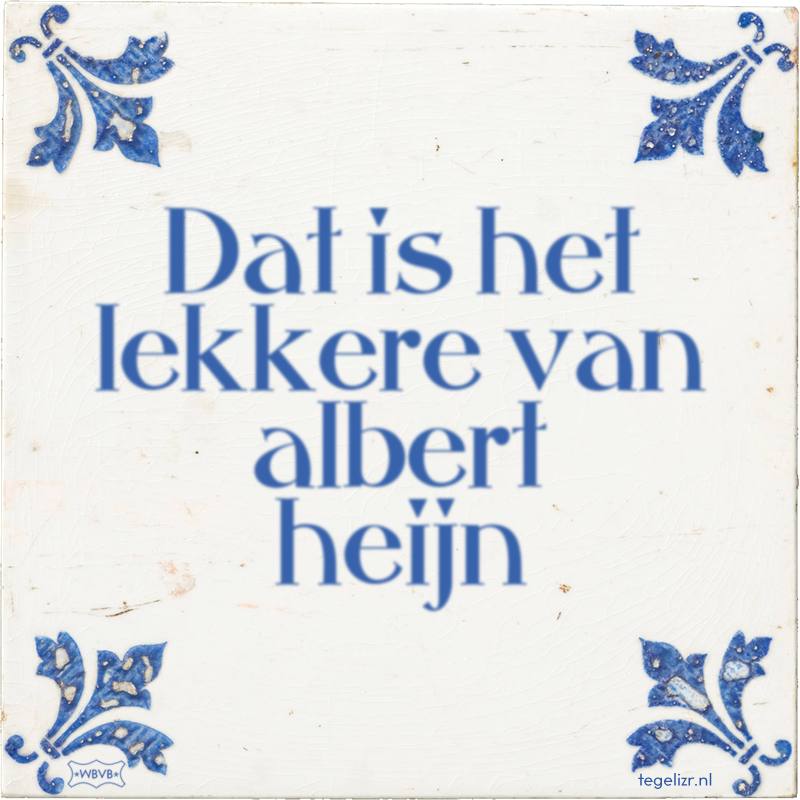 Dat is het lekkere van albert heijn - Online tegeltjes bakken - WBVB ...